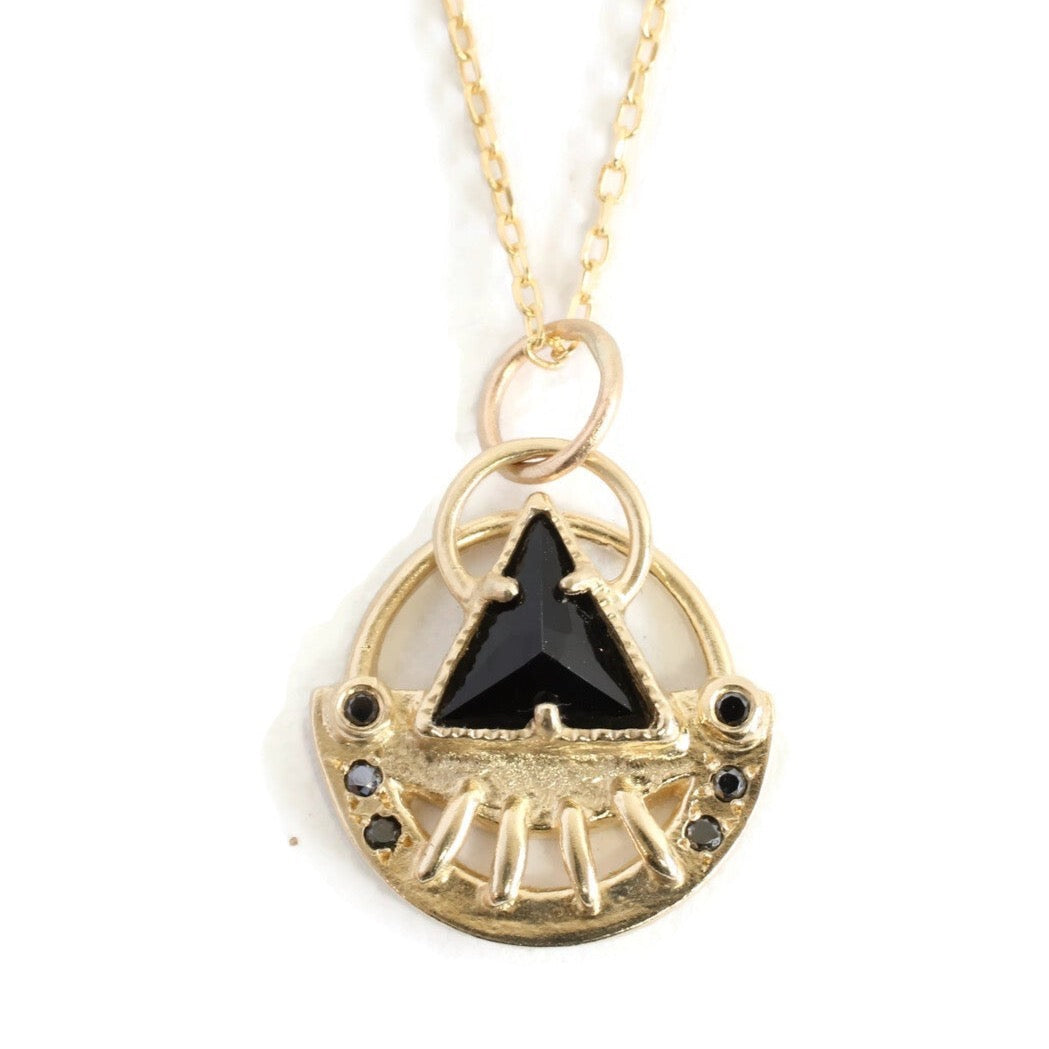 Celestial Triangle Necklace Noir -N150YG-BK, N150PG-BK, N150WG-BK ...